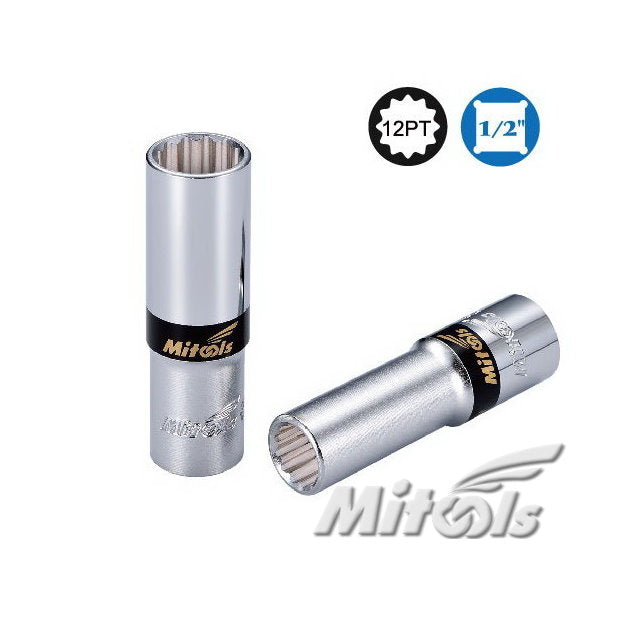 MITOOLS Deep Socket Wrench 1/2" Sq. Dr. x 12 Points – Panda ...
